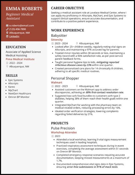 11 Entry Level Medical Assistant Resume Examples For 2026