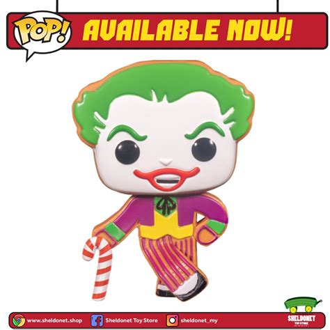 Funko Pop Heroes Dc Holiday Joker Gingerbread Man Shopee Malaysia