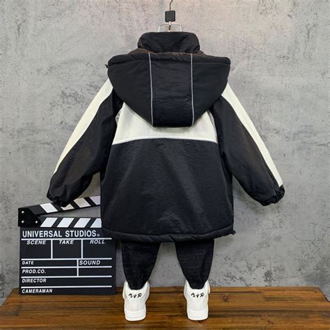 Badu Bg Детско зимно яке за момчета с мека подплата и качулка Badu Bg