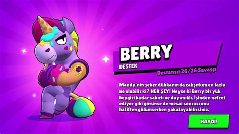 Yenİ Karakter Berry😎🔥 Brawl Stars Youtube