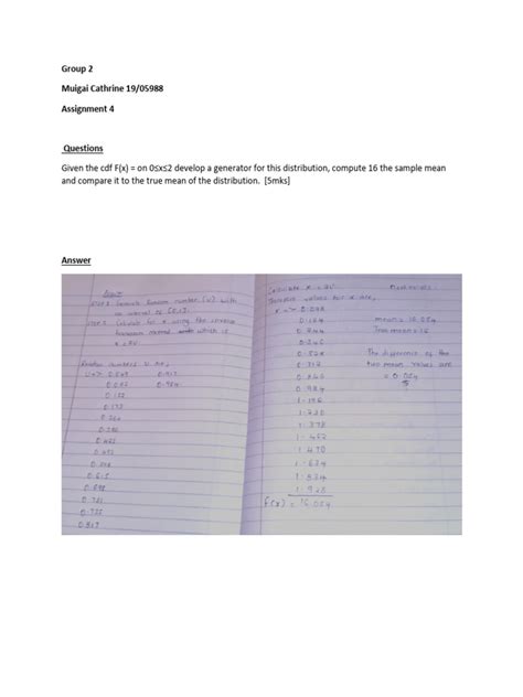 Assignment 4 Simulation And Modeling Pdf