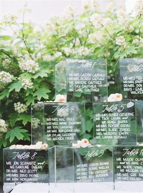 Gorgeous Way To Display A Wedding Seating Chart Or Table Assignments