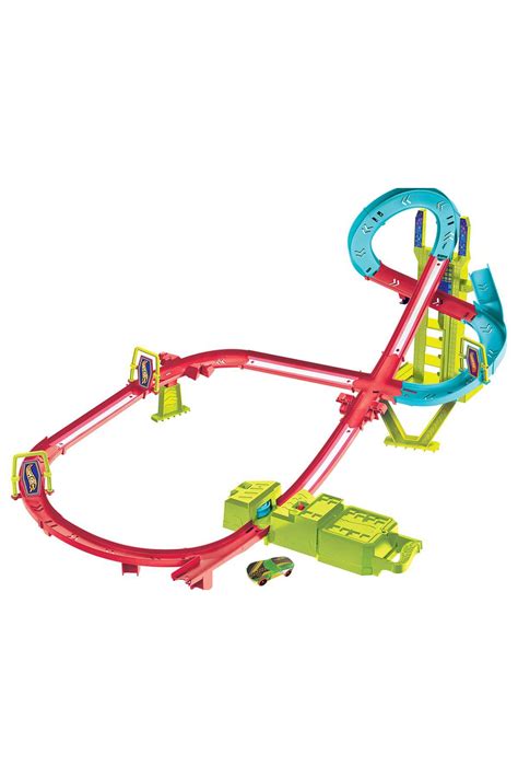 Oyuncak Hot Wheels Neon Yarışlar Çoklu Yarış Heyecanı Pist Seti Erkek