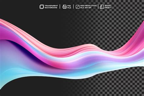 Premium Psd Soft Gradient Flow Abstract Fluid Wave With Subtle Pastel