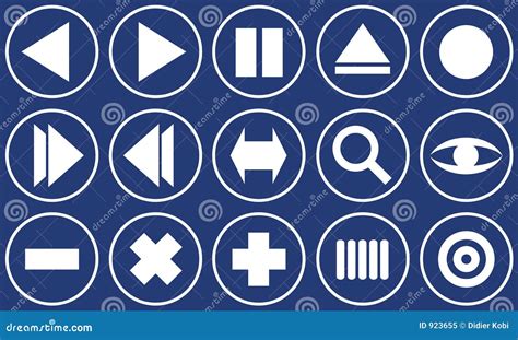 Web Buttons Sets Stock Illustration Illustration Of Shape 923655