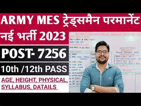 Army MES New Vacancy 2023 Army Mes Tradesman New Bharti Syllabus