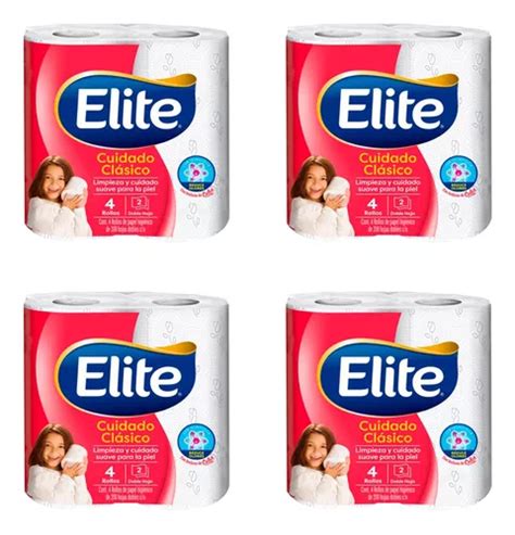 Papel Higiénico Elite 4 Rollos De 200h Dobles C U 4 Pack