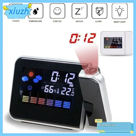 Xiuzh Clock Projector Projector Alarm Clock For Bedroom Projector Clock