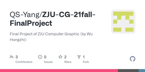 Github Qs Yang Zju Cg Fall Finalproject Final Project Of Zju