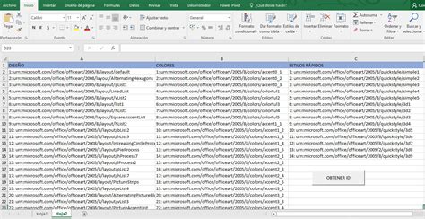Obtener Nombre E Id De Los DiseÑos Colores Y Estilos RÁpidos De Smartart Para Vba Excel Signum