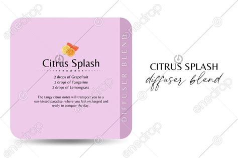 Citrus Splash Summer Diffuser Blend Square By Pixel Perfect