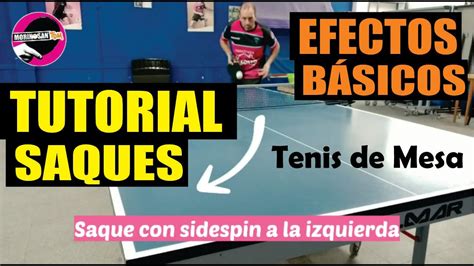 Tutorial Saques Tenis De Mesa Efectos Básicos Youtube