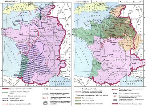 карты войн средневековья