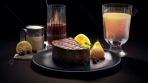 Background Makanan Steak Gourmet Makanan Daging Panggang Daging Sapi