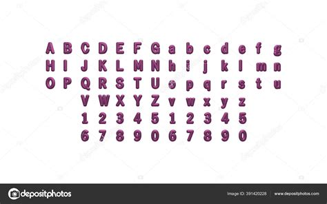 Full Set English Letters Illustrations Separated Two Sides Matching