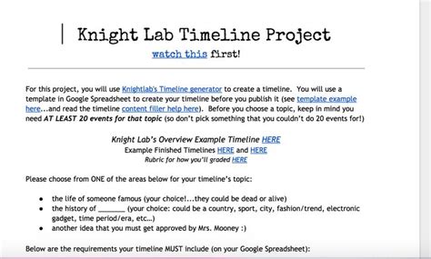 TimelineJS Embed Timeline Project Create A Timeline Timeline Generator