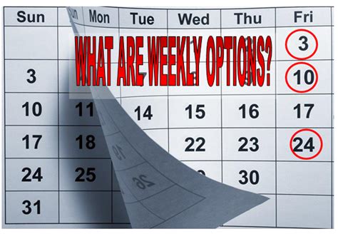 What Are Weekly Options