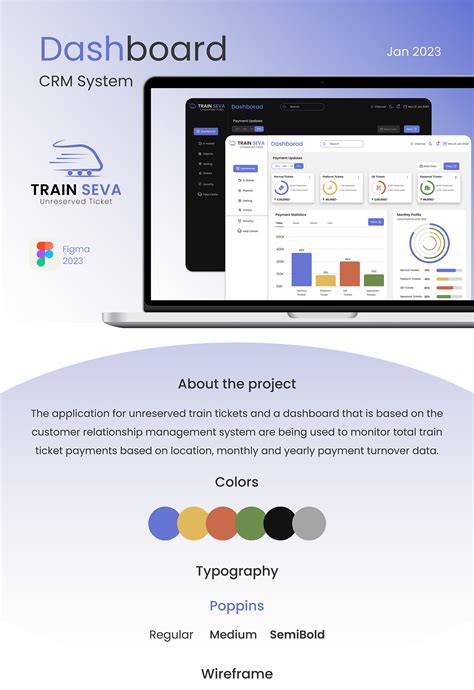 Dashboard Crm System Train Seva Behance
