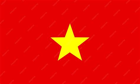 Premium Vector National Flag Of Vietnam With Official Colors