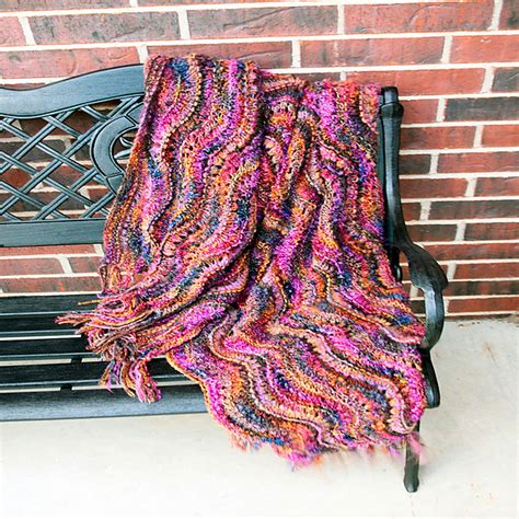 Ravelry Wavy Afghan Pattern By Skeino Llc