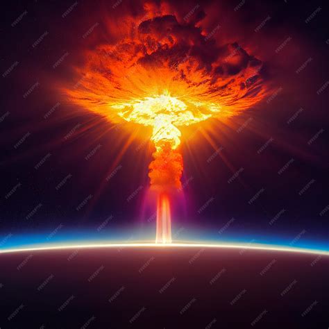 Premium Photo Nuclear Bomb Explosion Mushroom Cloud