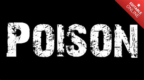 Poison Scratch Text Effect Generator