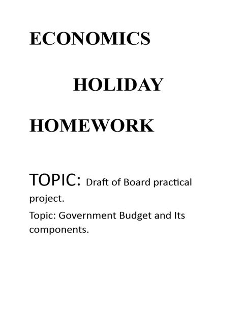 Economics Final Project Draft By R Phani Krishna Class Xii Sec I Pdf
