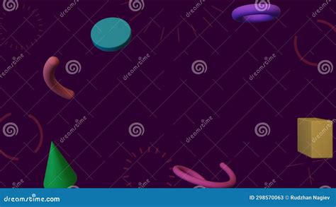 Abstract Looping Animation With Geometric Shapes Stock Video Video Of