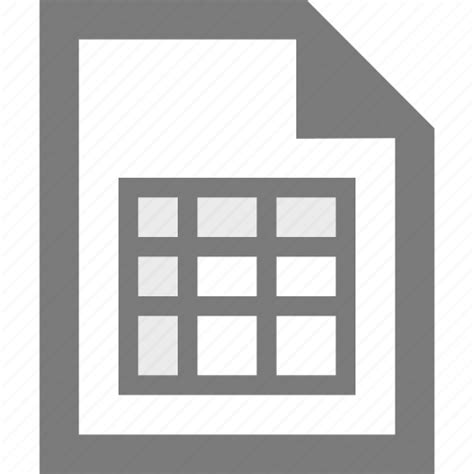 Document Spreadsheet Icon Download On Iconfinder