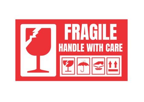 Sticker Fragile Clipart Vector Design Fragile Fragile Clipart Handle