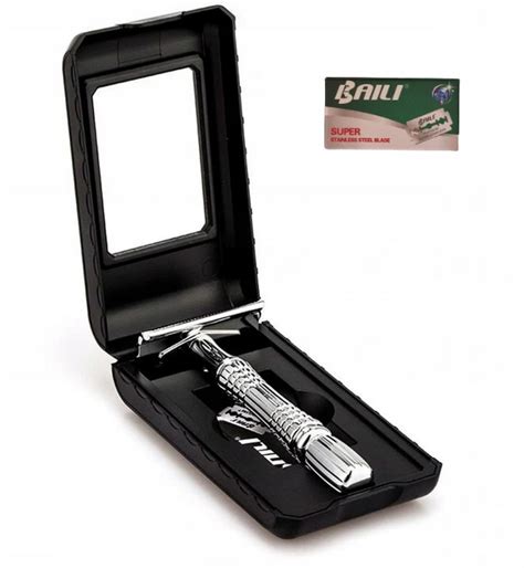 TRADYCYJNA MASZYNKA DO GOLENIA NA ŻYLETKI W ETUI METALOWA TRZYCZĘŚCIOWA 12615055652 Allegro pl