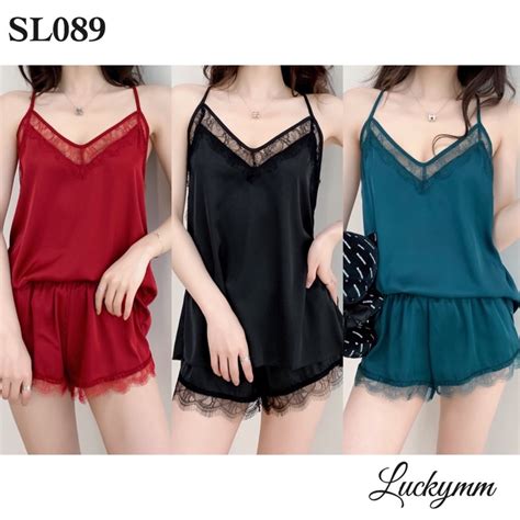 Jual Sleepwear Sexy Silk Baju Tidur Sexy Dewasa Baju Tidur Setelan