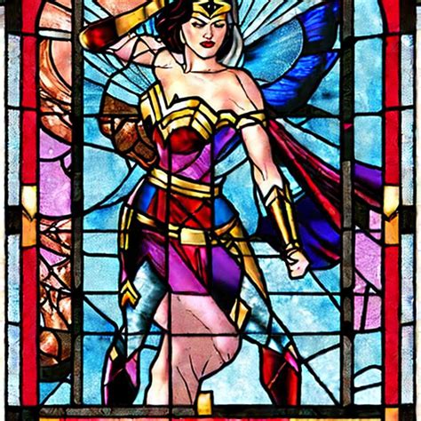 Wonder Woman Stained Glass By Mmbseven On Deviantart