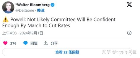 美联储主席鲍威尔称三月份利率保持不变，随后比特币暴跌 知乎