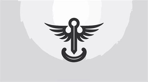 Caduceus Logo Vector Icon In Flat Rounded Style Premium Ai Generated Vector