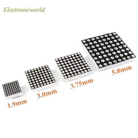 8x8 88 Dot Matrix Led Lattice Red Display Module Digital Tube Common