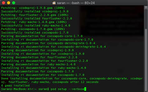 Cocoapods ตอนที่ 2 การติดตั้ง Cocoapods
