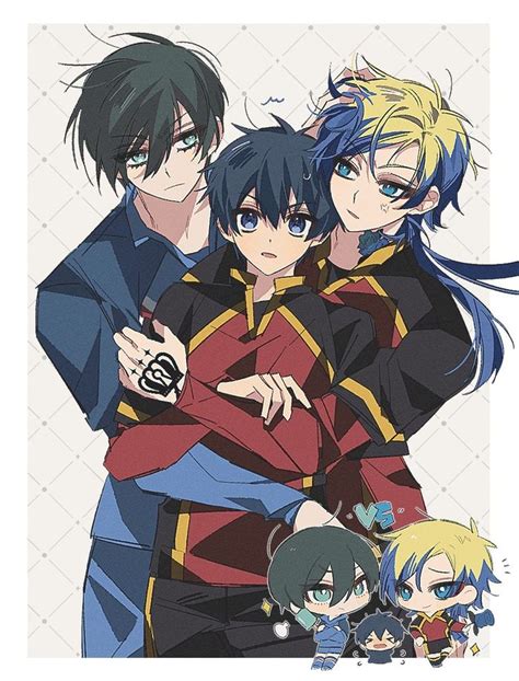 Isagi X Kaiser Kaisagi And Rin Illustrations Animées Dessin Chat
