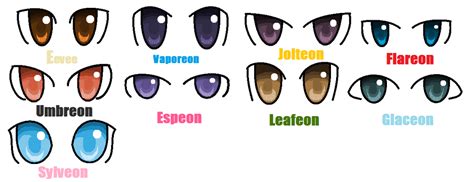Eeveelution Eyes By Drspencerreidbietch On Deviantart