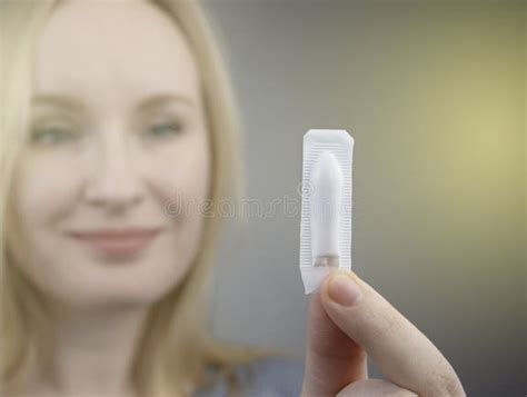 Vaginal Or Rectal Suppository In The Hands Of A Woman The Drug Is In