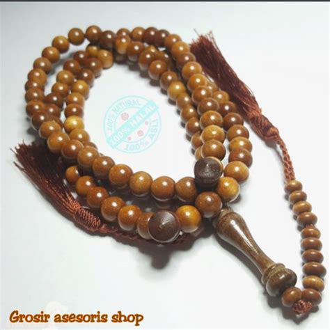 Tasbih Kayu Stigi Laut Original Butir Tasbih Kayu Stigi Tasbih