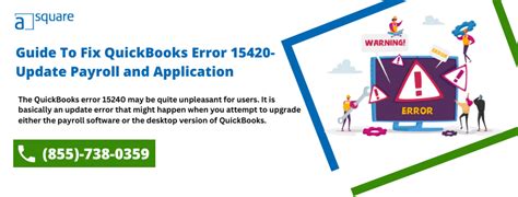 How To Fix QuickBooks Error 15420 Update Payroll Application
