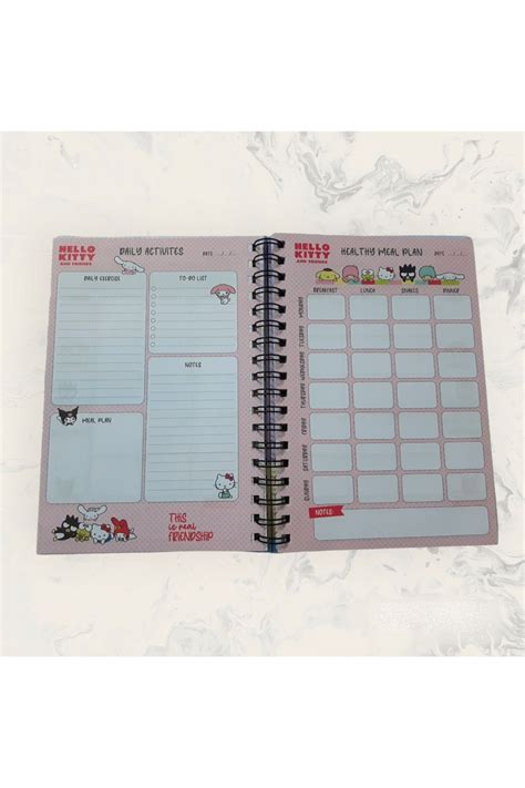 Kelebektasarım Hello Kitty Daıly Planner Book 5 Sayfa Sticerlı Günlük