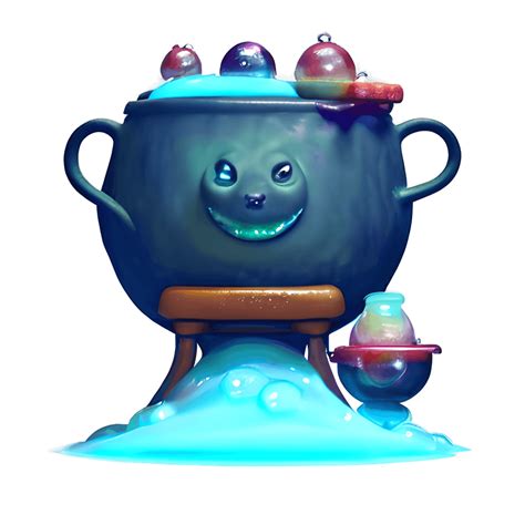 Cauldron And Potions Graphic Creative Fabrica