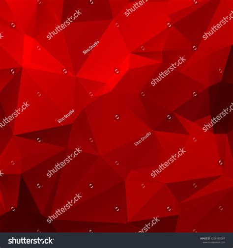 Abstract Red Color Polygon Background Design Stock Vector Royalty Free