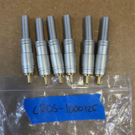 Canare F-09 Gold RCA Connectors (x6) | Reverb