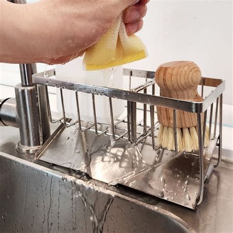 이브리영 304 올스텐 수세미거치대 연마제 없는 물빠짐 2세대 수세미거치대 혁신적인 주방용품