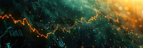 Stock And Forex Trading Chart Digits And Numbers Bearish And Bullish