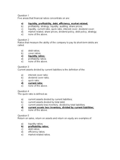 Chapter 13 Financial Statement Analysis Solutions Pdf Equity