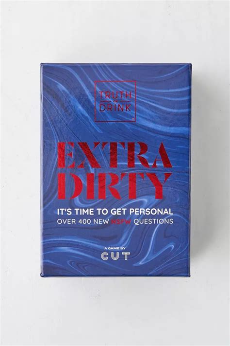 Cut Truth Or Drink Extra Dirty Card Game Urban Outfitters